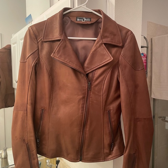 Vera Pelle | Jackets & Coats | Authentic Vera Pelle Light Brown Leather ...